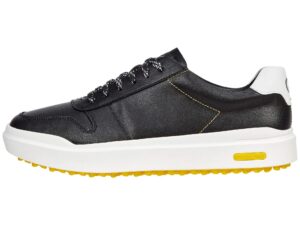 cole haan grandpro rally golf waterproof caviar black leather 9 b (m)