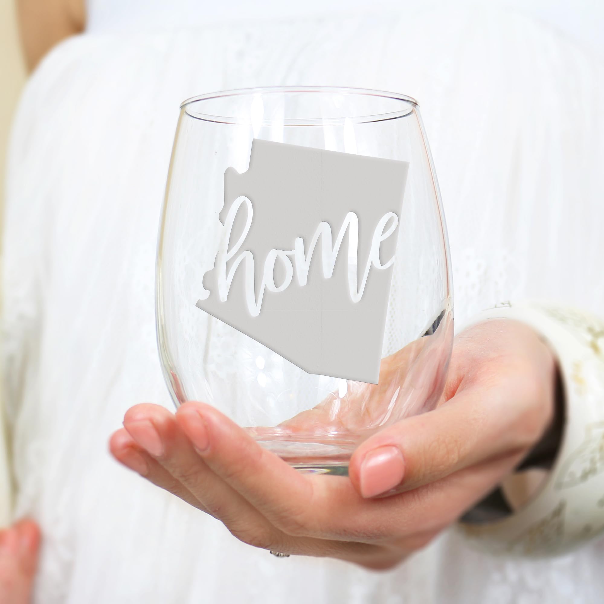 Arizona State Stemless Wine Glass - Arizona Gift, Arizona Wine Glass, Arizona Fan Gift