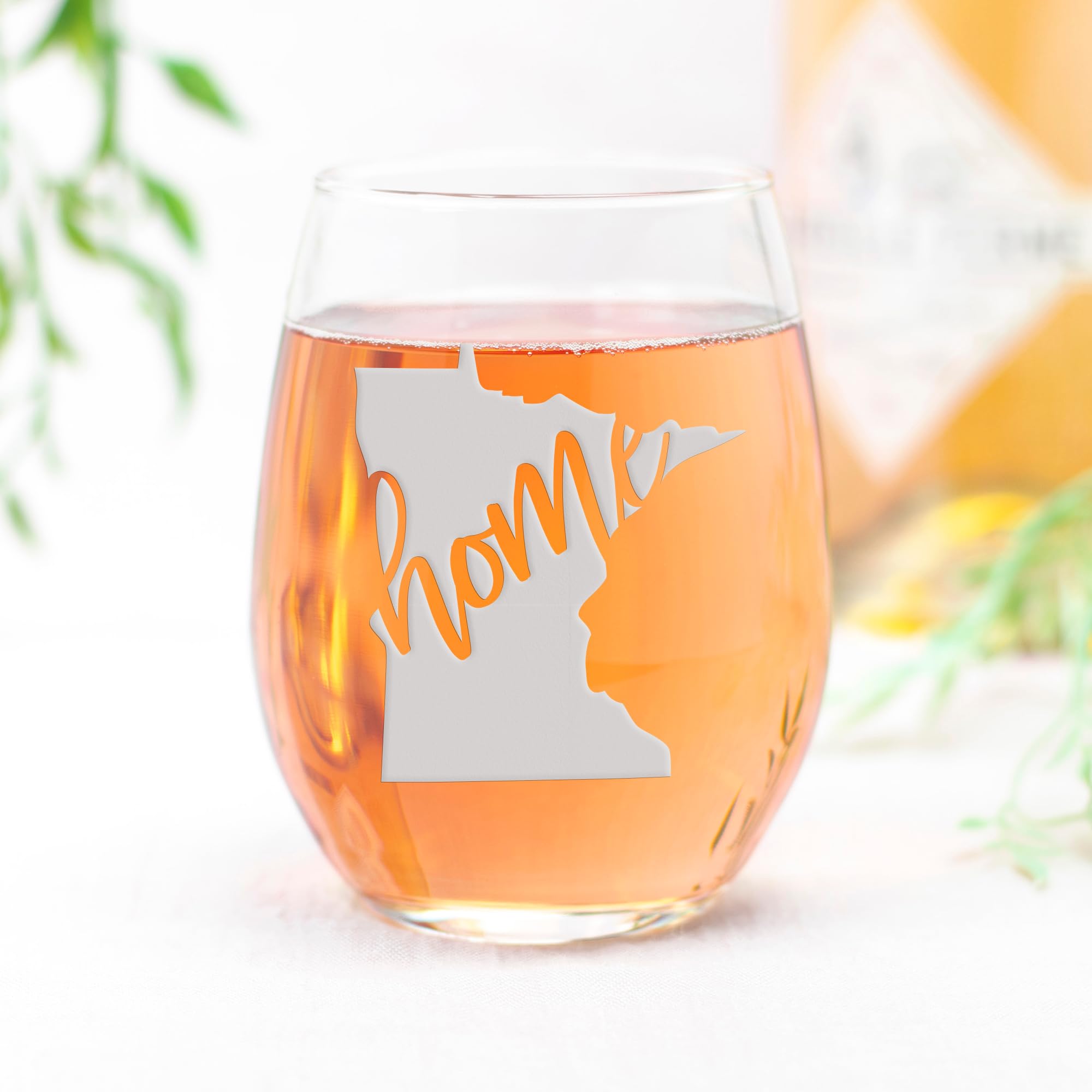 Minnesota State Stemless Wine Glass - Minnesota Gift, Minnesota Wine Glass, Minnesota Fan Gift