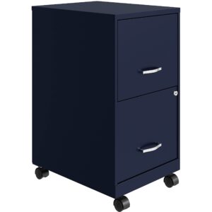 lys soho file/file mobile file cabinet, navy