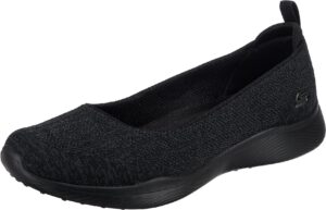 skechers women's microburst 2.0 - nice form slip on sneakers, black, 6.5