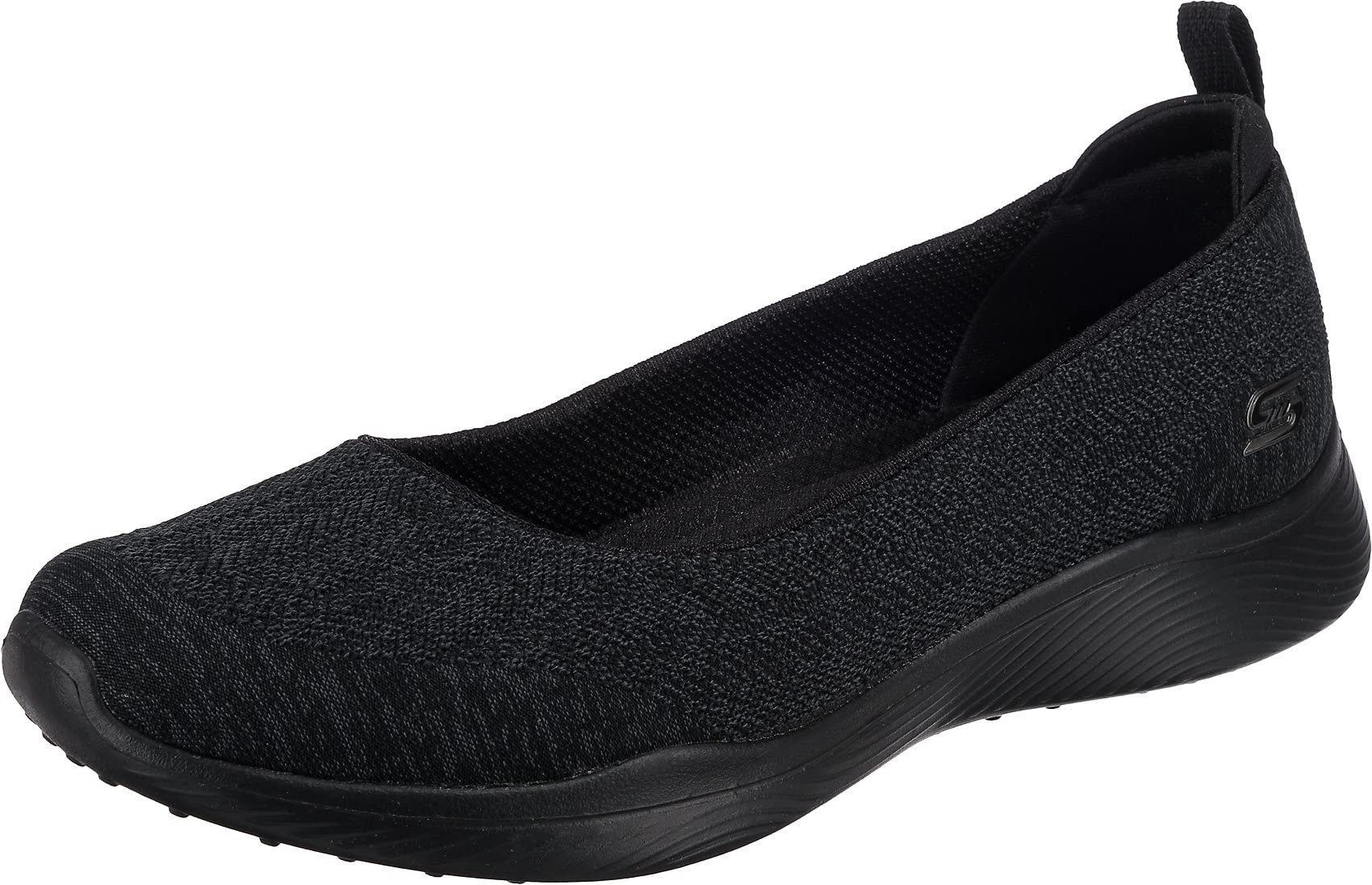 Skechers Women's Microburst 2.0 - Nice Form Slip On Sneakers, Black, 6.5