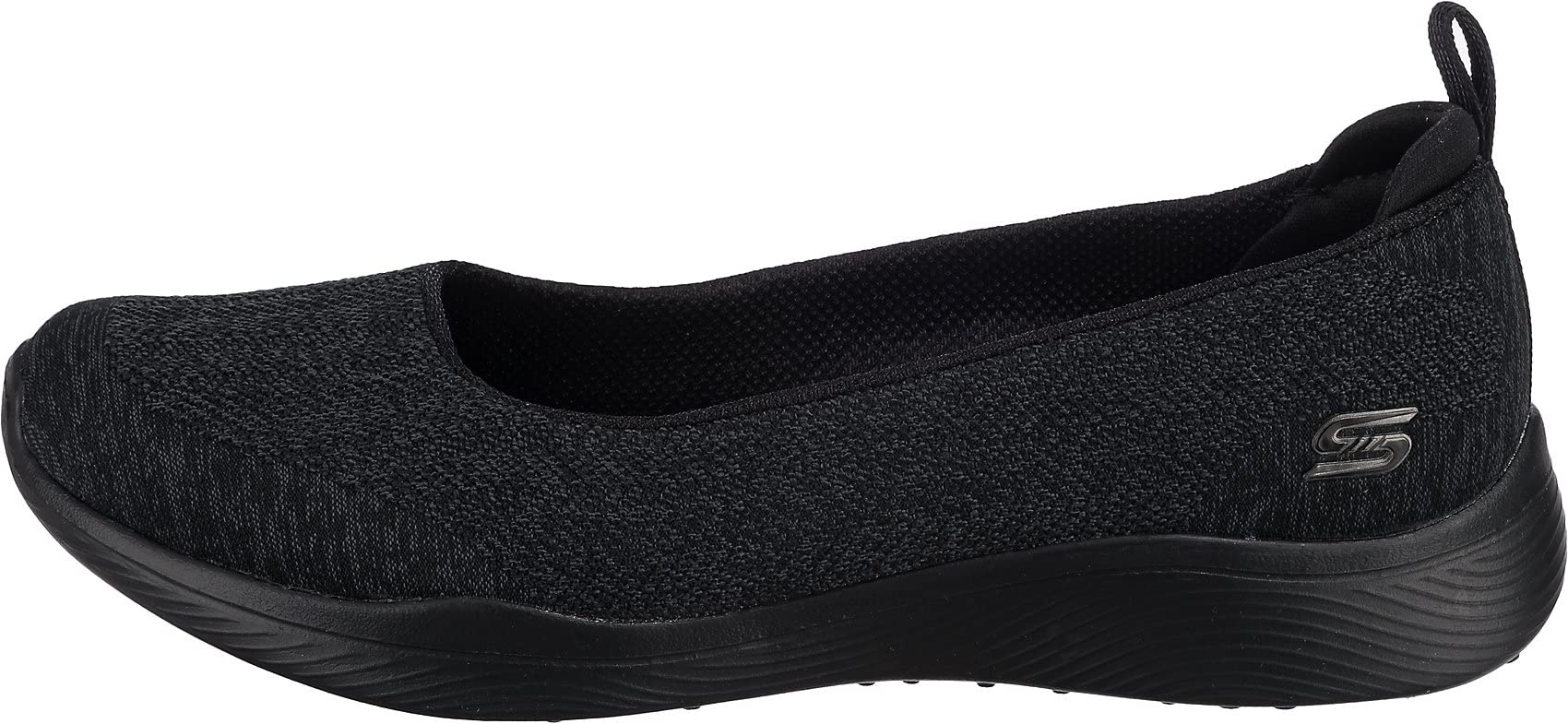 Skechers Women's Microburst 2.0 - Nice Form Slip On Sneakers, Black, 6.5