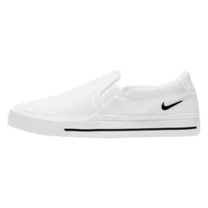 nike court legacy slp womens style : cw6540-100 white/black