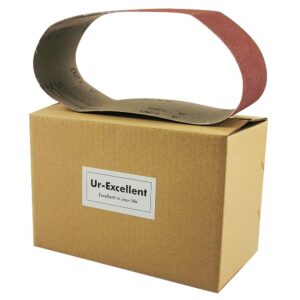 4 x 24 Inch 80 Grit Sanding Belt | Premium Aluminum Oxide Sanding Belt | Premium Sander Sandpaper – 12 Pack