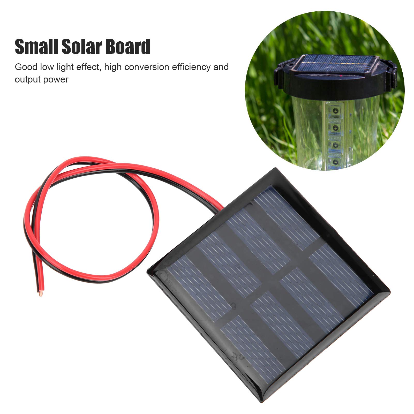 Cuifati Mini Solar Panel, 2V 150mA Solar Panel, DIY Polysilicon Solar Cell Charger, for Solar Lawn Lights, Solar Landscape Lights