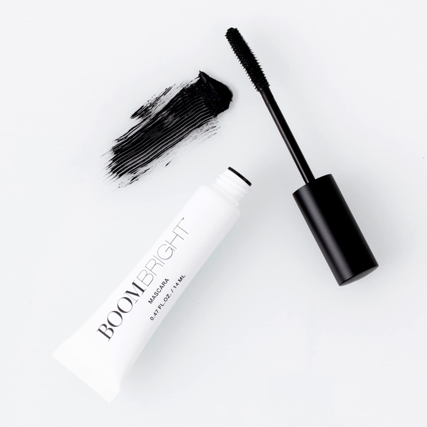 BOOM! Bright Pro Age Mascara - BOOM! by Cindy Joseph Lengthening & Strengthening Hypoallergenic Mascara for Older Mature Women w/Sensitive Eyes (Black)