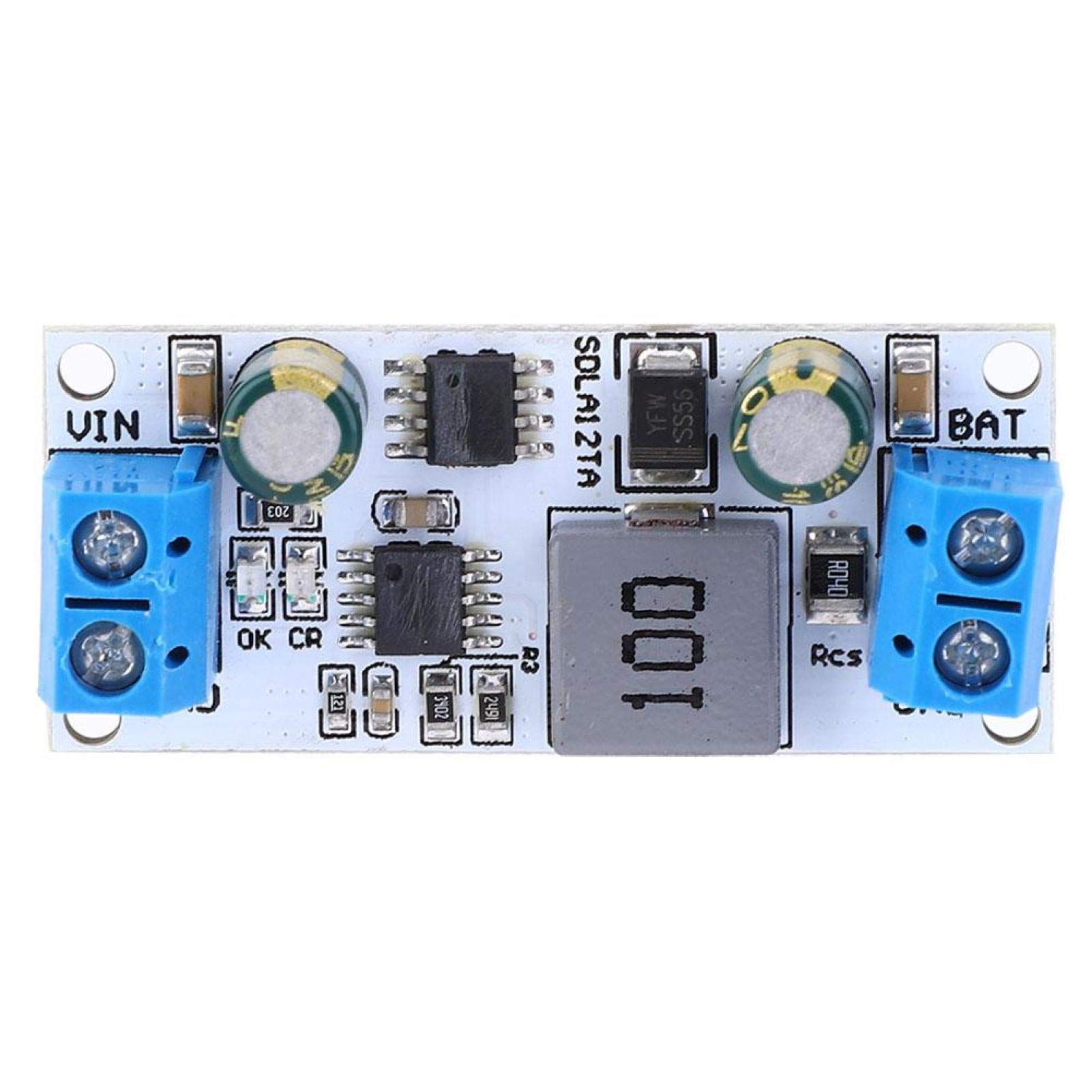 Fafeicy Solar Controller Module, Acid Battery Charger Module, for 1-1000AH 12V MPPT Solar Controller (with Terminal), Solar Controller