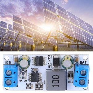 Fafeicy Solar Controller Module, Acid Battery Charger Module, for 1-1000AH 12V MPPT Solar Controller (with Terminal), Solar Controller