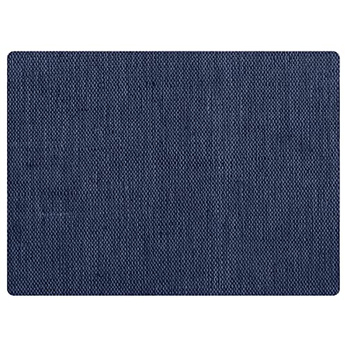 Bungalow Flooring Barbury Weave 9to5 Desk Chair Mat, 3' x 4', Made in USA, Stain-Resistant, Anti-Slip Rubber Backing, Navy