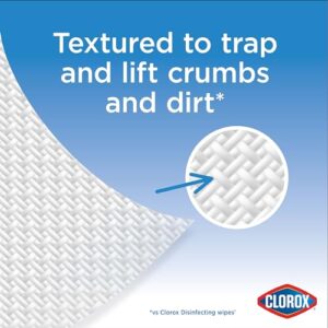 Clorox Multi-Purpose Paper Towel Wipes, Trap and Lift Messes Like a Paper Towel and Kills 99.9% of Bacteria*, Sanitizing Wipes, Jasmine Scent - 75 Wipes