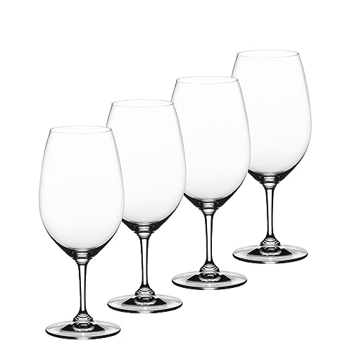 Nachtmann Vivino Bordeaux Glass | Set of 4 Wine glasses 20.6 Ounce Crystal Clear Glass | White or Red Wine Glass Set with Long Stem | Ideal for Tasting Cabernet, Pinot Noir, Bordeaux | Dishwasher Safe