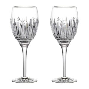 waterford winter wonders midnight frost wine, set of 2