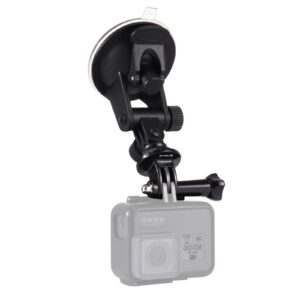 puluz suction cup mount for gopro car mount, adjustable vehicle window & windshield mount holder, compatible with gopro hero 11 10 9 8 7 6/insta360 x3 x2/dji osmo action camera mount