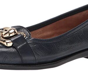 Aerosoles Women's Bristol Ballet Flat, NAVY LEATHER, 9