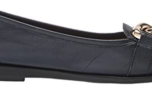 Aerosoles Women's Bristol Ballet Flat, NAVY LEATHER, 9