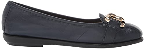 Aerosoles Women's Bristol Ballet Flat, NAVY LEATHER, 9