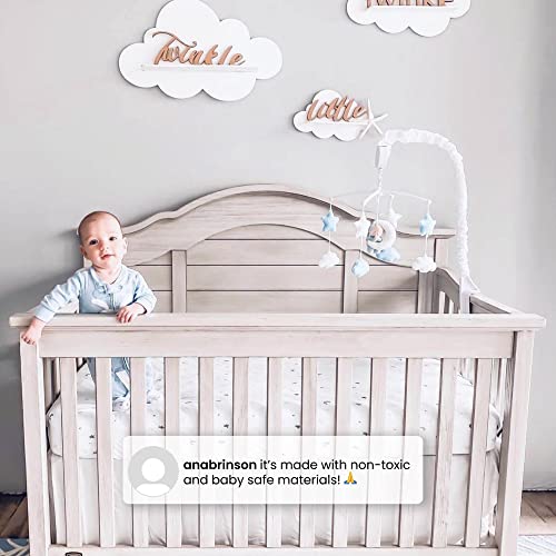 Delta Children Simmons Kids Asher 6-in-1 Convertible Crib with Toddler Rail, Rustic Mist