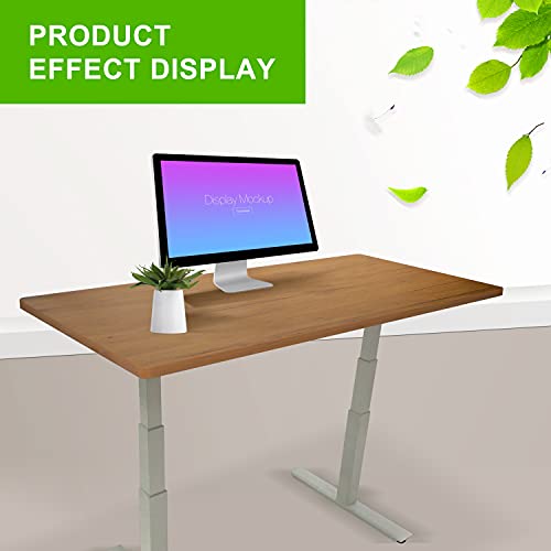 FuwFuz Wood Table Top 48"x24", Solid One Piece Wood Desktop for Sit Stand Desk, DIY Desk for Home or Commercial Use, Rectangular, 1 inch Thick (Walnut, 48"x24"x1")