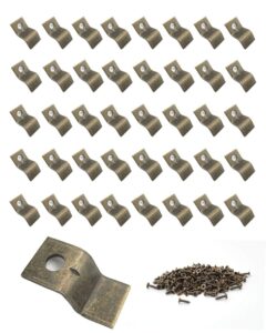 septcity table top fasteners with screws,heavy duty z table top connectors 40 packs set (include 40 clips and 40 screws)