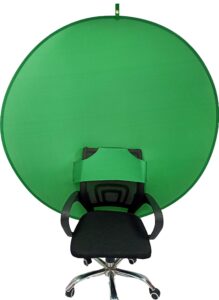 boyxco gen2 collapsible portable webcam background chroma key greenfor video chats, zoom, skype, backdrop video calls, chromakey (58in×58in)