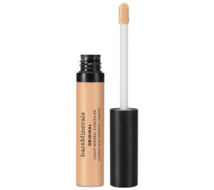 bareminerals original liquid mineral concealer, brightening dark circle eye concealer, reduces look of fine lines, buildable coverage, vegan