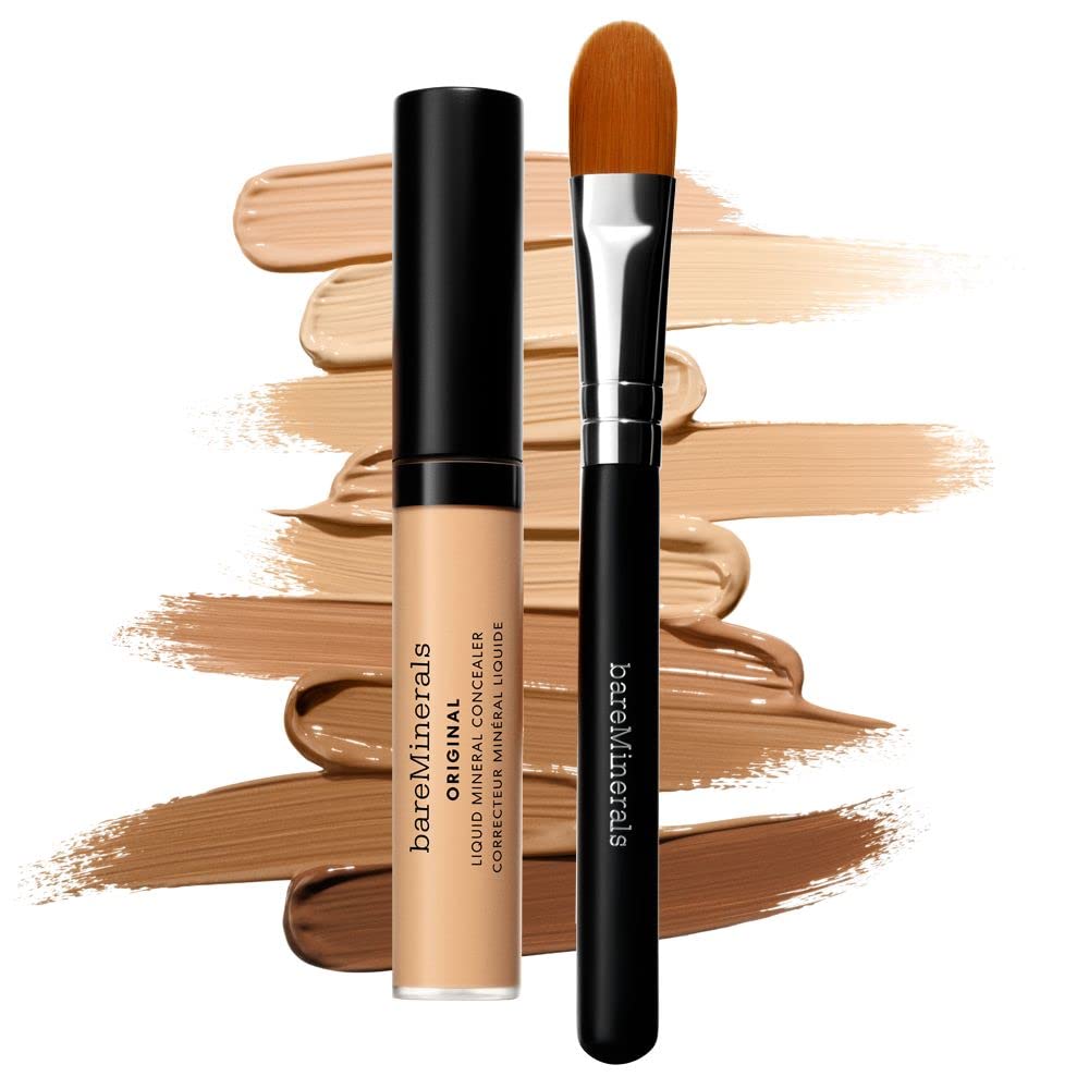 bareMinerals Original Liquid Mineral Concealer, Brightening Dark Circle Eye Concealer, Reduces Look of Fine Lines, Buildable Coverage, Vegan