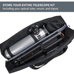 Celestron – 40” Telescope Bag – Storage & Carrying Case for Telescope, Mount, Tripod, and Accessories – Configurable, Padded Internal Walls – Bonus Padded Accessory Bag