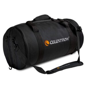 celestron – 8” telescope optical tube bag – custom carrying case fits schmidt-cassegrain and edgehd – ultra-durable protective walls – padded straps for easy carry