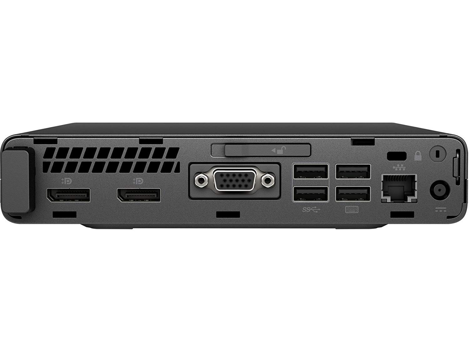 HP EliteDesk 800 G3 Mini PC 8GB 256GB SSD Intel Core i5-7500T Win10, Black (Renewed)