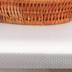 Shelf Liner Drawer Liner EVA Non-adhesive Non-slip Waterproof Table Place Mat Transparent for Cupboard Cabinet Refrigerator(#2 stripe 120 * 30cm)