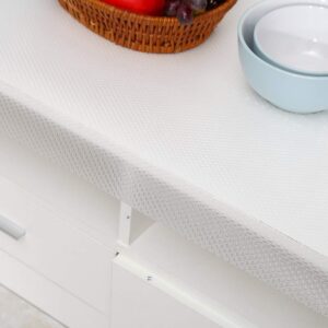 Shelf Liner Drawer Liner EVA Non-adhesive Non-slip Waterproof Table Place Mat Transparent for Cupboard Cabinet Refrigerator(#2 stripe 120 * 30cm)