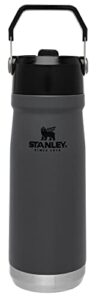 stanley iceflow stainless steel water jug with straw, vacuum insulated water bottle for home and office, reusable tumbler with straw leak resistant flip