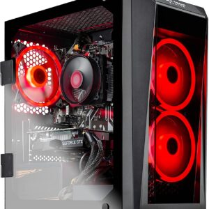 SkyTech Blaze II Gaming Computer PC Desktop – AMD Ryzen 3 3100 4-Core 3.6 GHz, GTX 1650 4G, 500G SSD, 8GB DDR4 3200, AC WiFi, RGB Fans, Windows 10 Home 64-bit