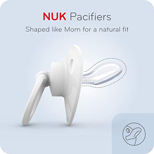 NUK Simply Natural Baby Bottles with SafeTemp Gift Set - Includes 4 Bottles, 3 Pacifiers, and 2 Replacement Bottle Nipples