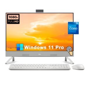 dell inspiron 27 7710 business all-in-one desktop computer pc[windows 11 pro], 27" fhd touchscreen, 12th gen intel 10-core i7-1255u, 32gb ram, 1tb pcie ssd, wifi 6, rj45, hdmi