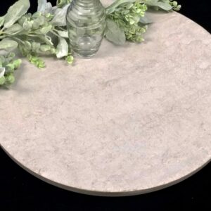 Concrete Cement Lazy Susan Unique, Hand Crafted, Gray, Turntable, 360 Degree Swivel, Made in The USA, Home Decor by Concrete Resurrection (21-1/2" Diameter)