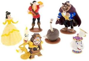 disney parks exclusive - cake topper figures - beauty and the beast