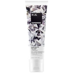 igk expensive clear gloss top coat, expensive hair gloss, expensive hi-shine gloss treatment, amla oil hi-shine topcoat glaze, glazed donut hair 4.2 oz