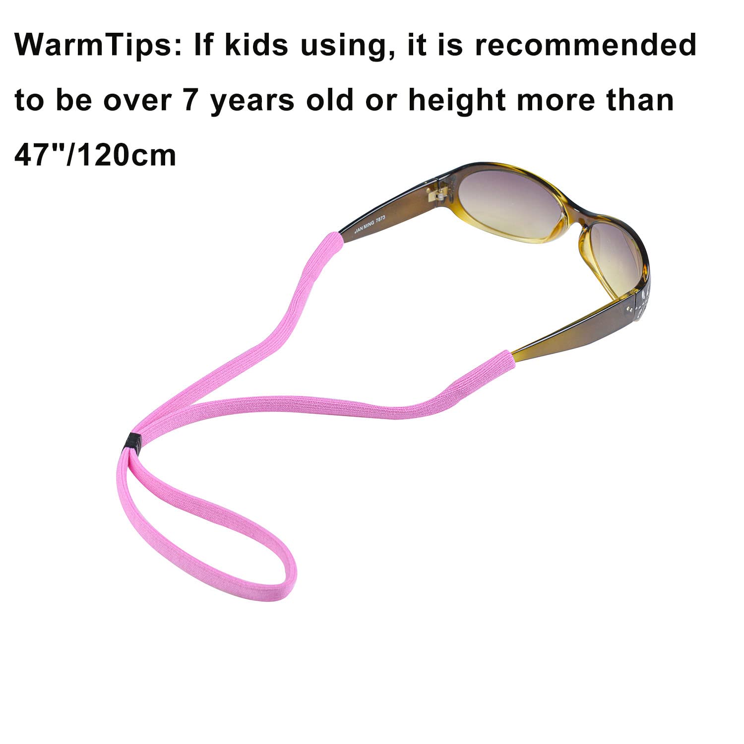 HENOARL Kids Glasses Strap and Sunglasses Strap Universal Fit for Kids and Men Women, Glasses Band and Colorful Eyeglasses Strap to Boys Girls Skin Friendly Materials Safe and Comfortable Style 6 Pack