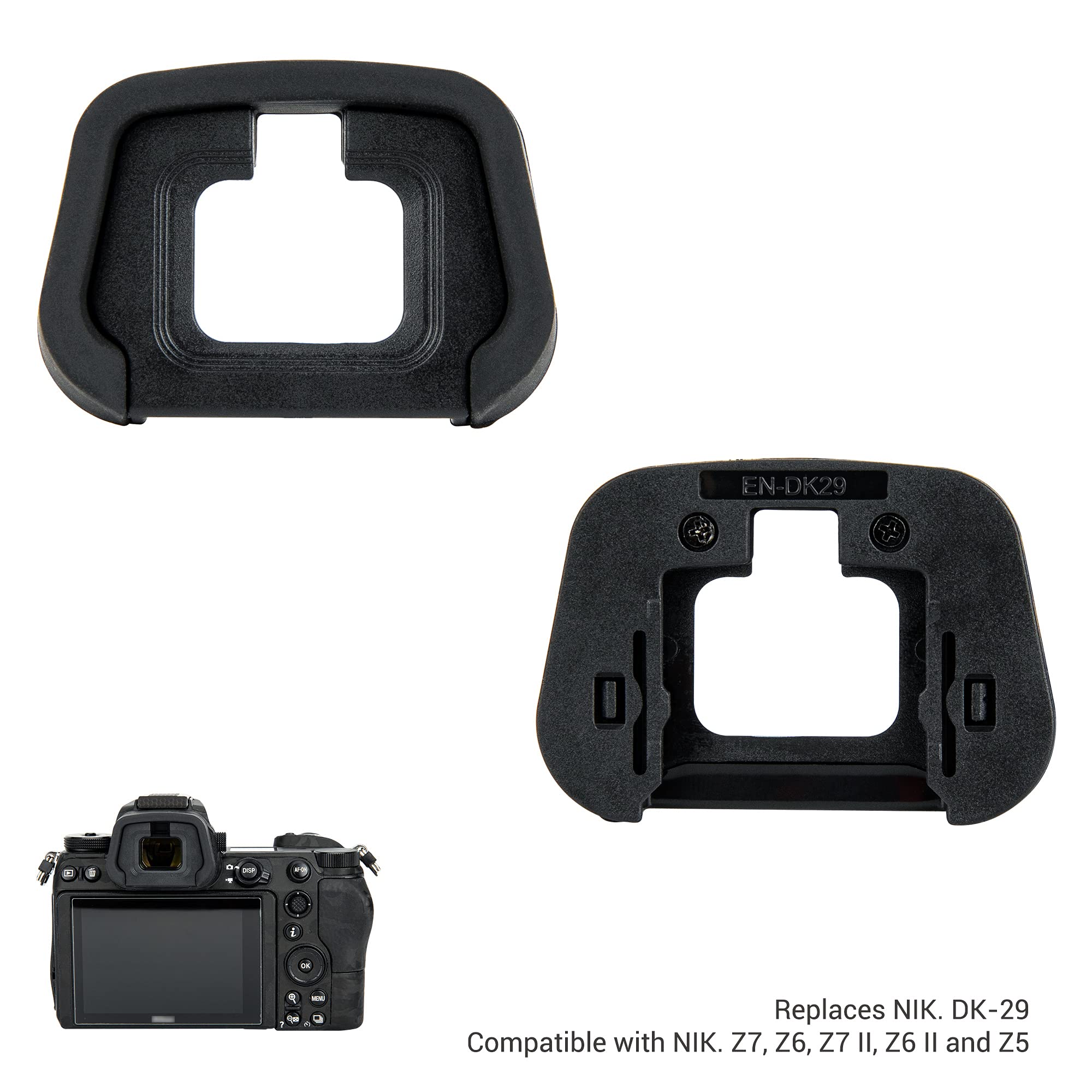 2 Pack Soft Silicone Camera Viewfinder Eyepiece Eye Cup for Nikon Z7 Z6 Z7 II Z6 II and Z5,Replace Nikon DK-29 Eyecup