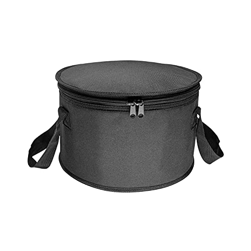 2 Pack 11X7 inch Round Insulated Thermal Pie Carrier Slow Cooker Bag,Reusable Insulated Cake Carriers Casserole Carrier Cooler Bags for Potluck,Picnics,Collapsible Lunch bag for Delivery (Black Color)