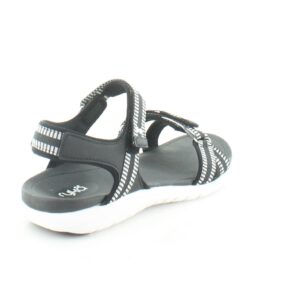 Ryka Savannah II White Wide Sandal Black in Size 11