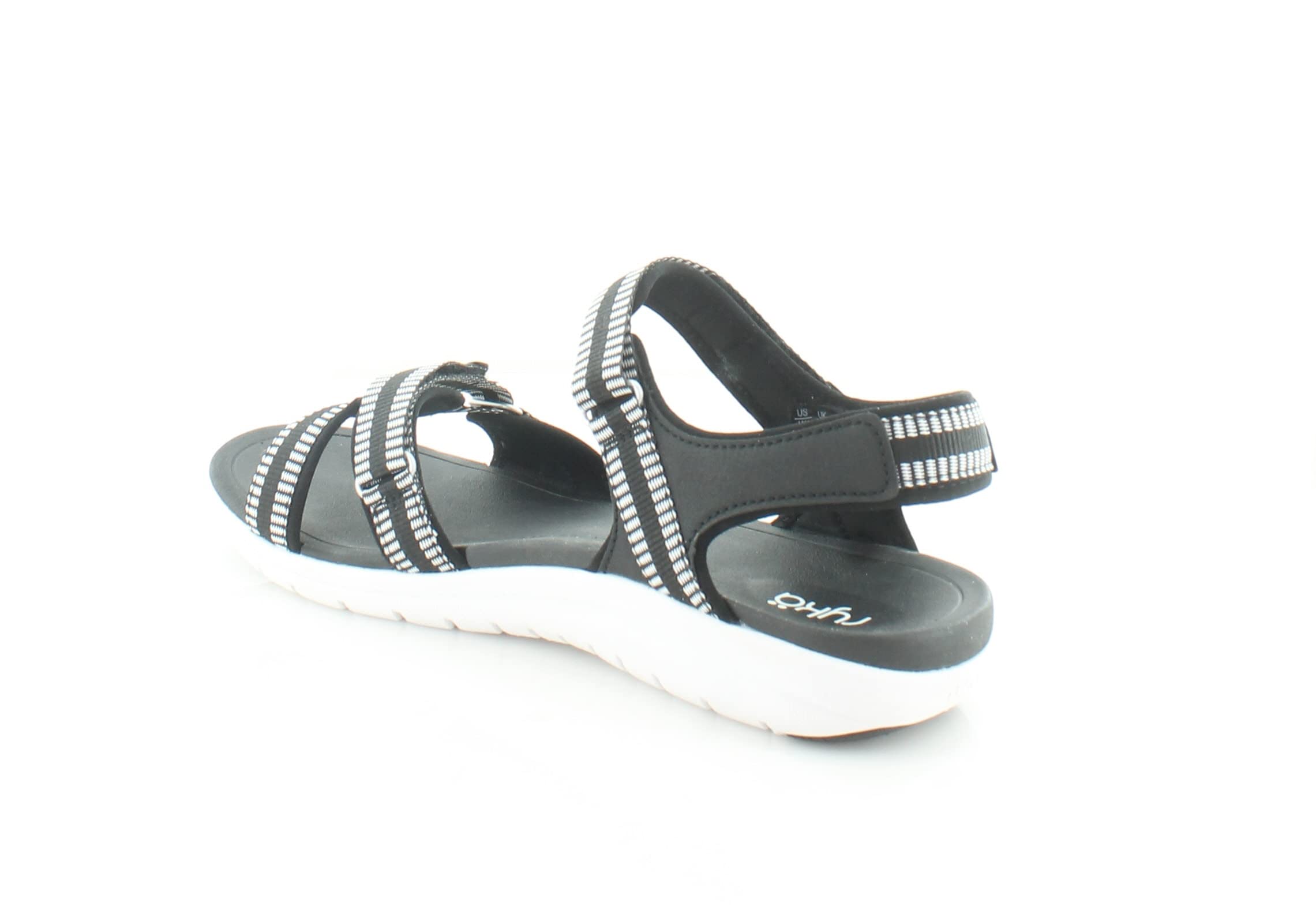 Ryka Savannah II White Wide Sandal Black in Size 11