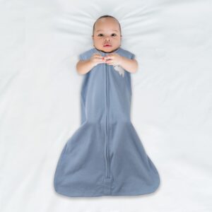 The Peanutshell Wearable Blanket Sleep Sack for Baby Boys or Girls, Blue Rhino & Tribal Stripe, Sizes up to 12 Months (Small/Medium)