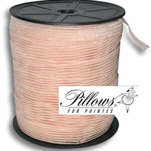 Invisible Elastic for Pointe Shoes by Pillows for Pointes - 10 feet - Euro Pink