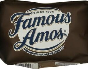 Famous Amos Wonders of the World Belgian Chocolate | Bite-Size Cookies with Chocolate Chips in a Resealable 7 oz Bag