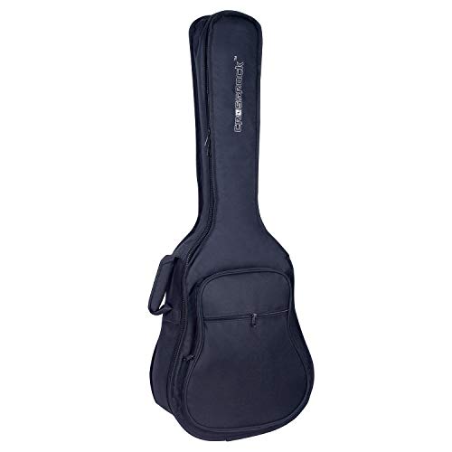 Crossrock CRSG106 Gig Bag, 10mm Padding Entry Level for Dreadnought Guitar (CRSG106DBK-2)