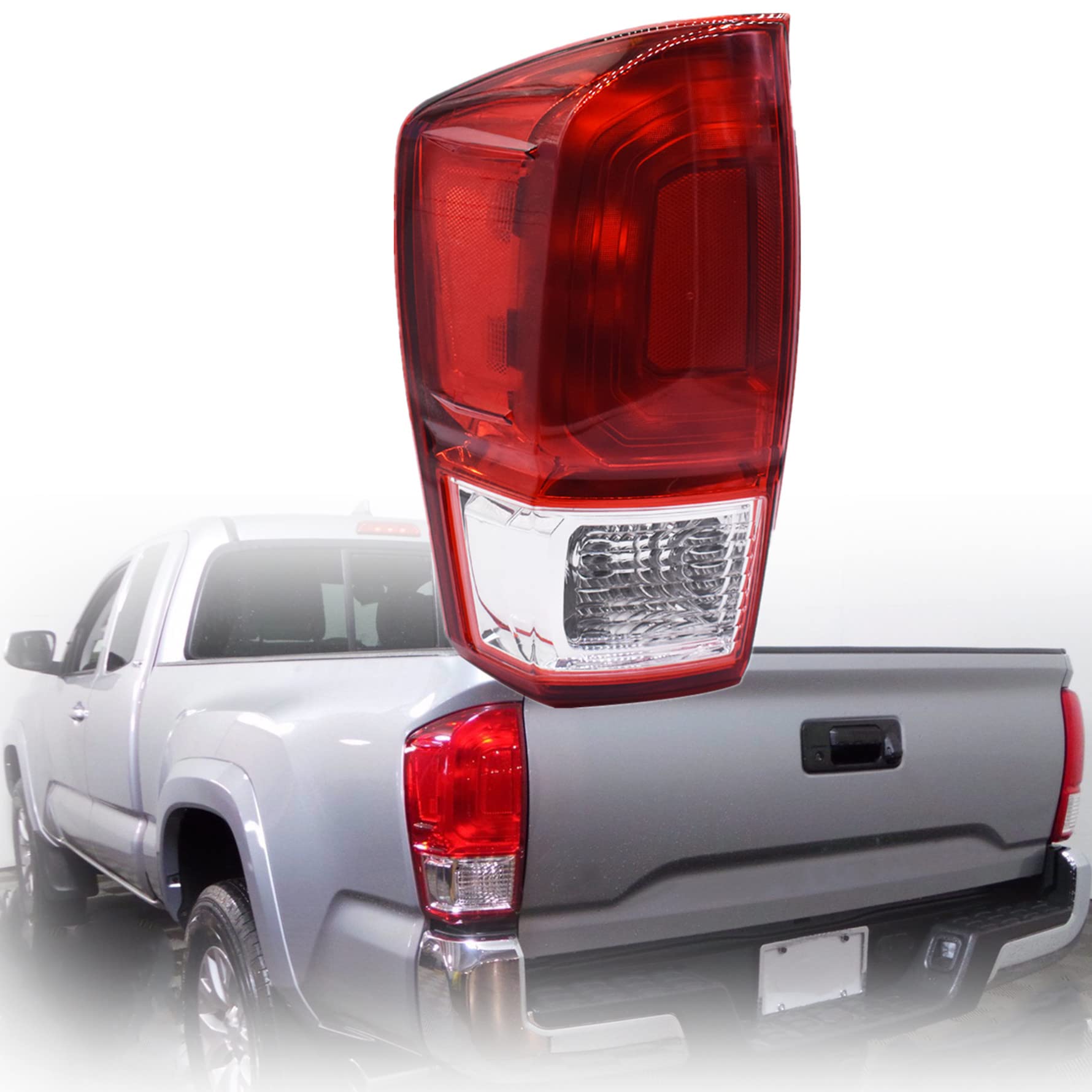 Driver Side Rear Tail Light left Brake Lamp Replacement for 2016-2017 Toyota Tacoma SR SR5 8156004170, 81560-04170