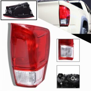 munirater Passenger Side Rear Tail Light Right Brake Lamp Replacement for 2016 2017 Toyota Tacoma SR SR5 8155004170, 81550-04170